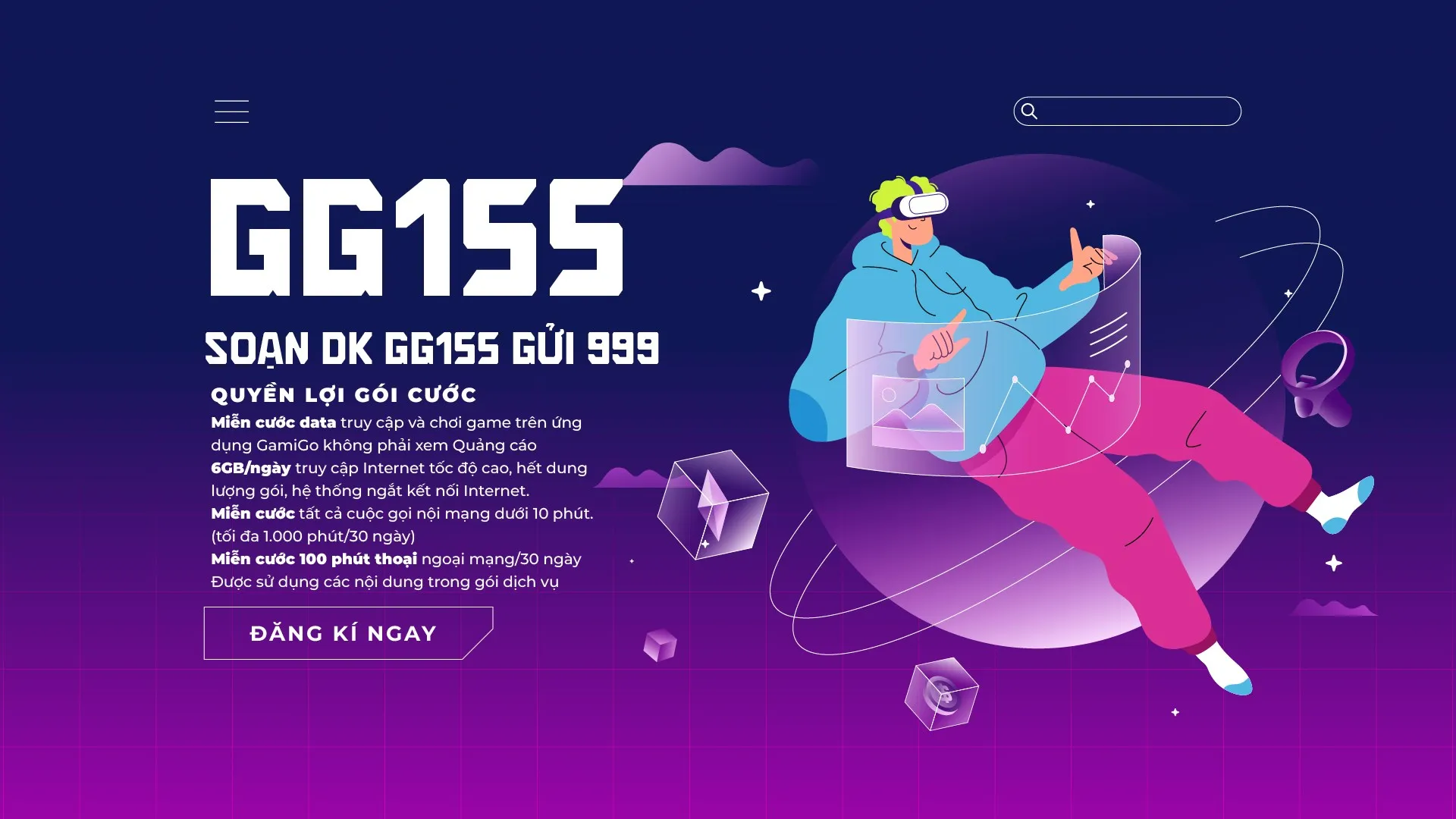 Tổng hợp thông tin các gói cước GG6 - GG155 - 12GG135 - 12GG155